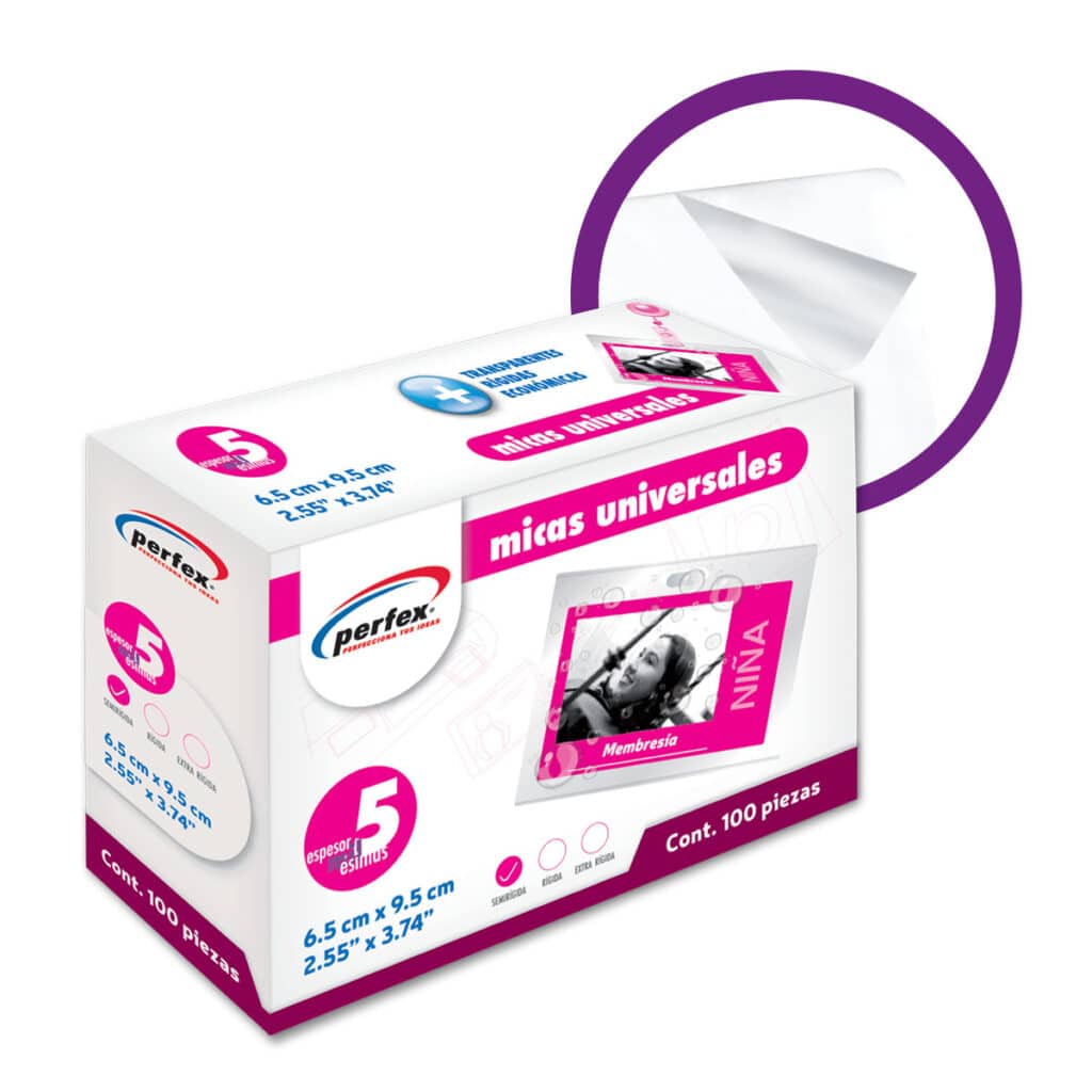 Caja Mica Térmica 5 milésimas Niña (6.5 x 9.5 cm) - PERFEX